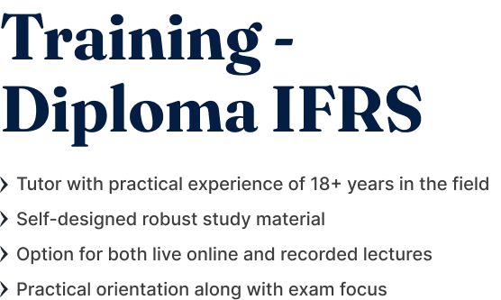DipIFR | IFRS Certification Course in India | IFRS Online Training